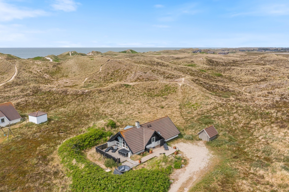 Strandnahes Ferienhaus mit Sauna in Klegod, 300 m zum Strand - Klegod